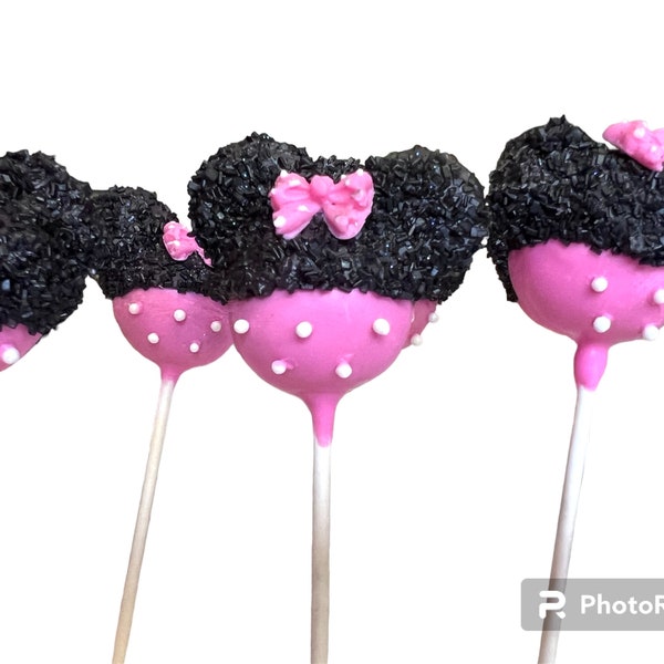 Minnie Mouse Cake Pops - Etsy