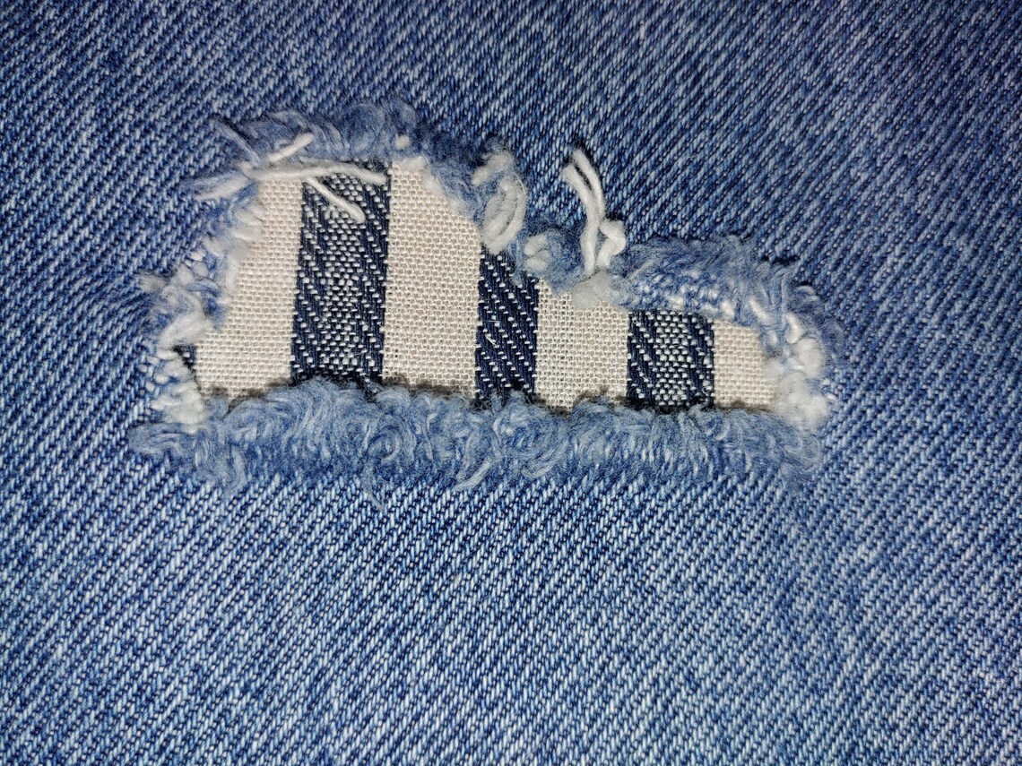 Classic Stripe Patch Iron on Patch for Jeans Easy to Apply Patch Floral ...