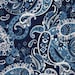 Stretchy Blue Paisley Patch, Iron on Patches for Jeans, Easy to Apply ...