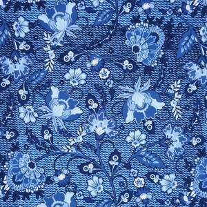 Anna Blue Floral Patch, Iron on Patches for Jeans, Easy to Apply Patch ...