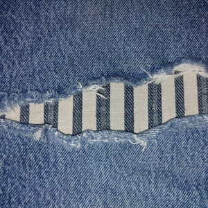 Classic Stripe Patch - Iron on Patch for Jeans - Easy to Apply Patch ...