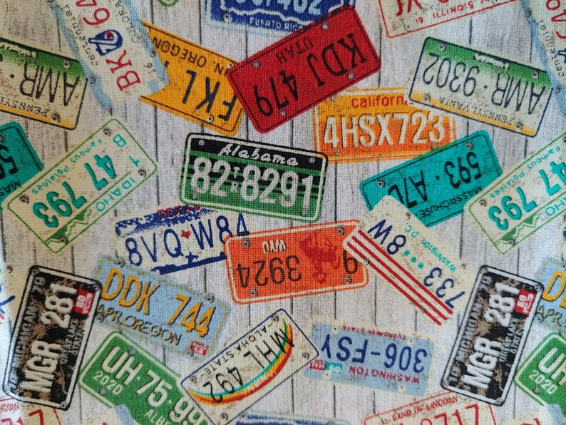 License Plate Patch, Iron on Patches for Jeans, Easy to Apply Patch ...