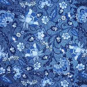 Anna Blue Floral Patch, Iron on Patches for Jeans, Easy to Apply Patch ...