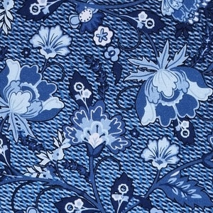 Anna Blue Floral Patch, Iron on Patches for Jeans, Easy to Apply Patch ...