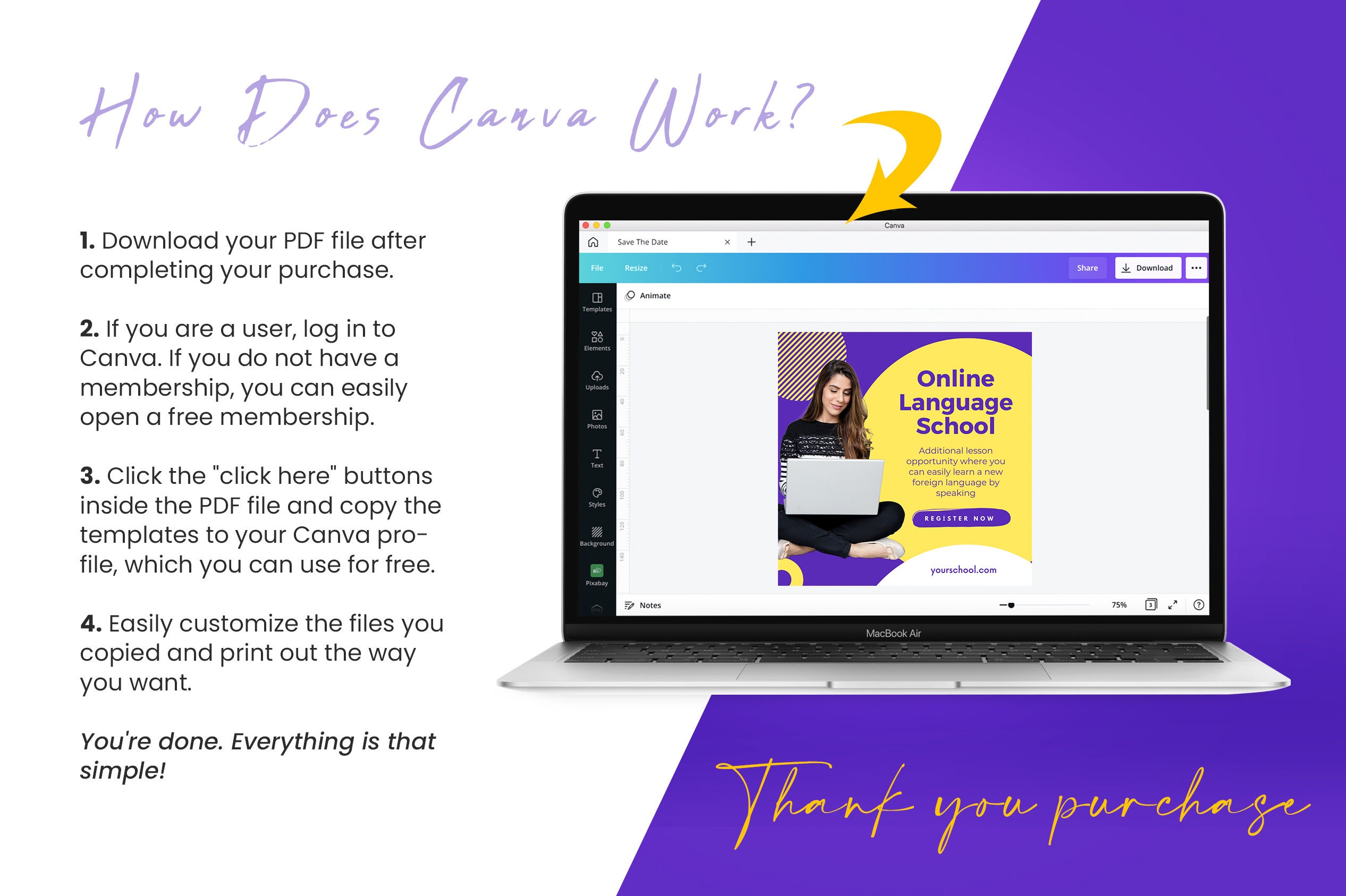 Back to School Instagram Posts, Canva School Planner Template, First ...