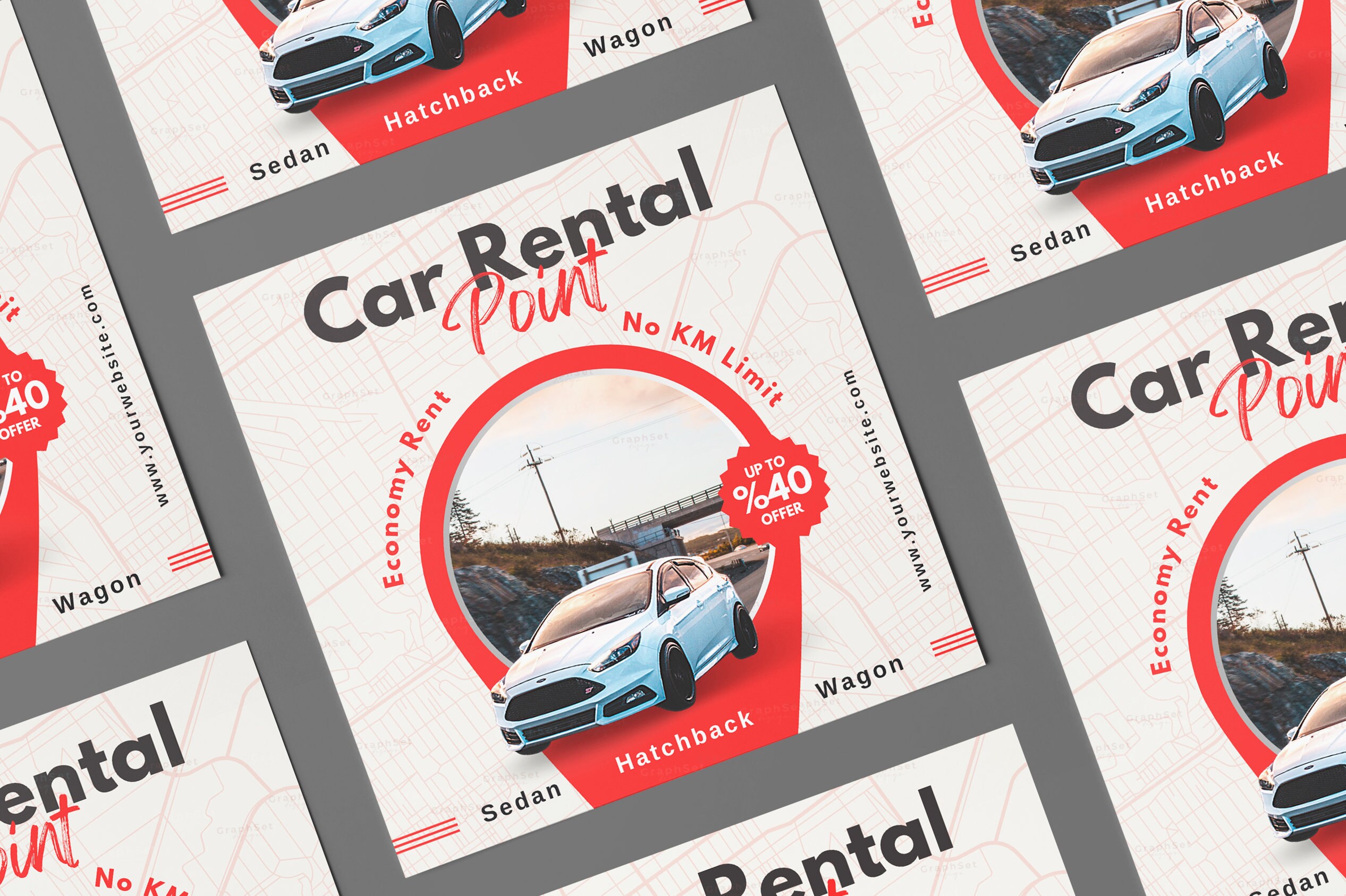 Car Rental Instagram Post, Car Rental Template, Social Media Flyer ...