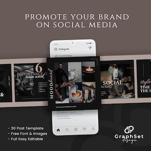 Luxury Fashion Instagram, Influencer Brand Kit, Business Planner ...