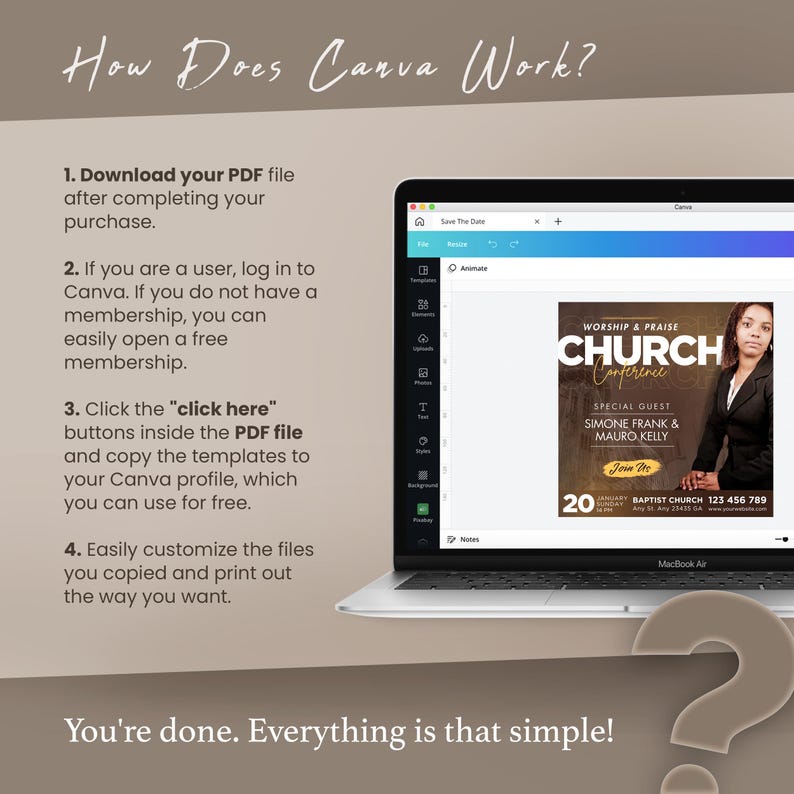 Church Flyer, DIY Flyer Template Design, Prayer Conference Post ...