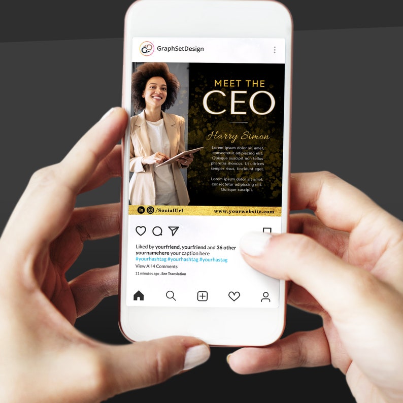 Meet the CEO Flyer, Meet the CEO Instagram Post, Social Media Flyer ...