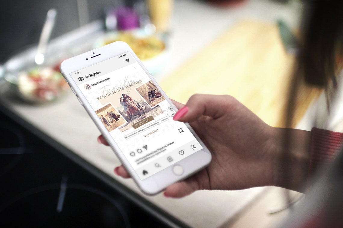 Photography Instagram Post, Mini Session Marketing Template, Family ...