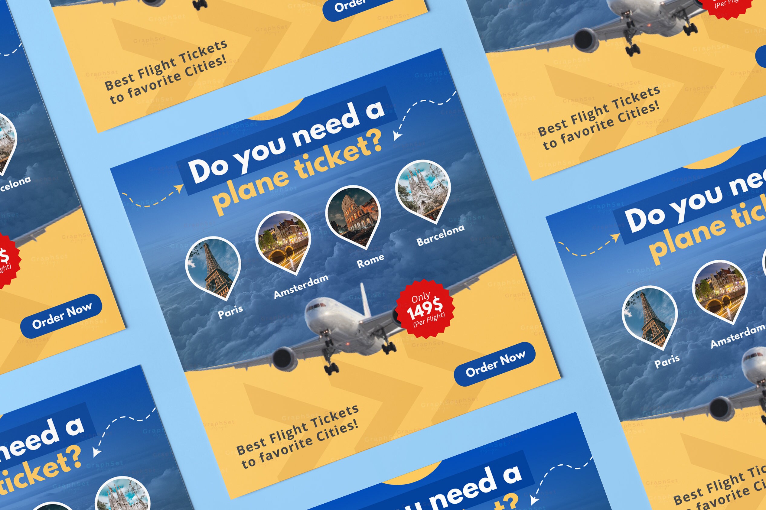 World Travel Instagram Post, Summer Holiday Booking, Social Media Flyer ...