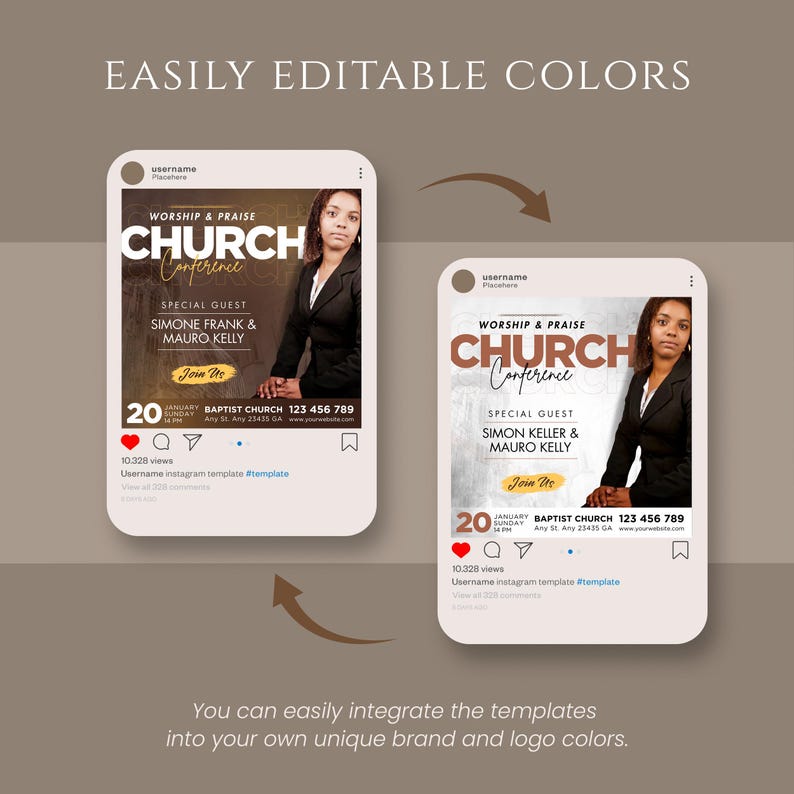 Church Flyer, DIY Flyer Template Design, Prayer Conference Post ...
