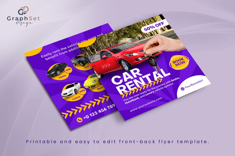 Car Rental Instagram Post, Rent a Car Marketing, Rental Agent Poster ...