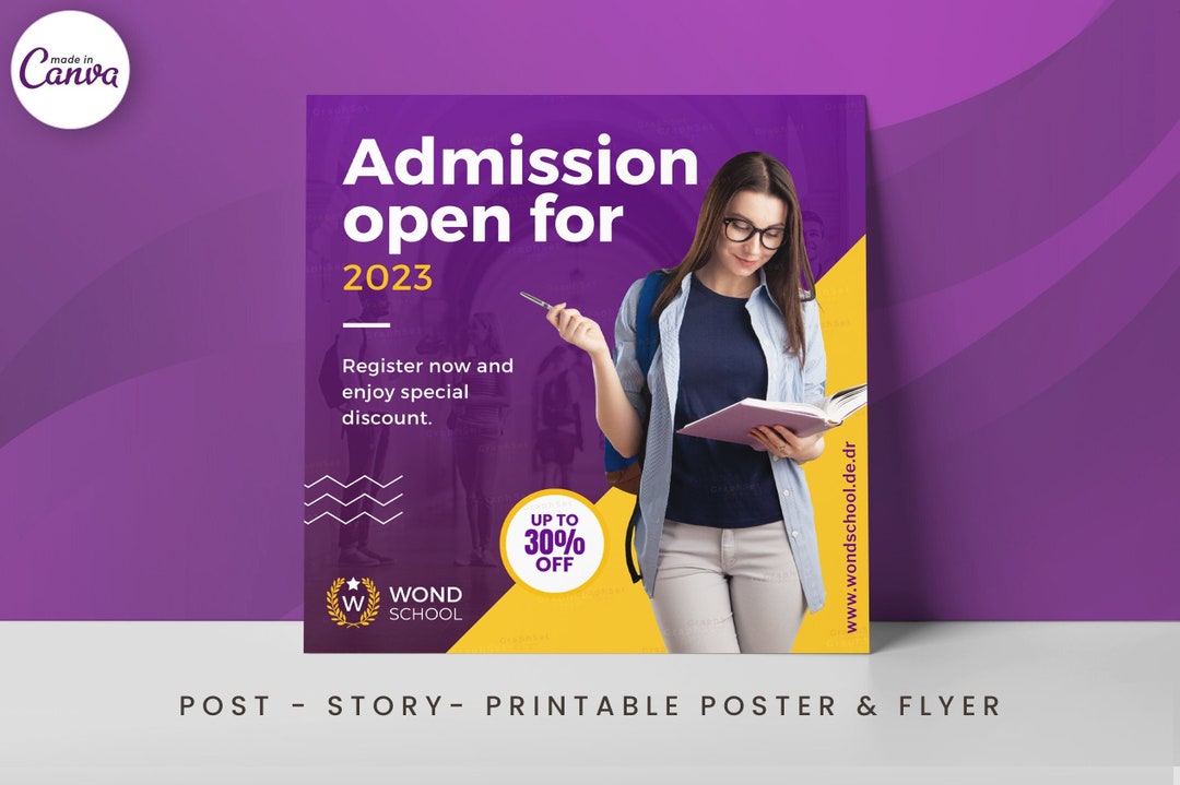 Back to School Post Template, Education Business Print to Ready Poster ...