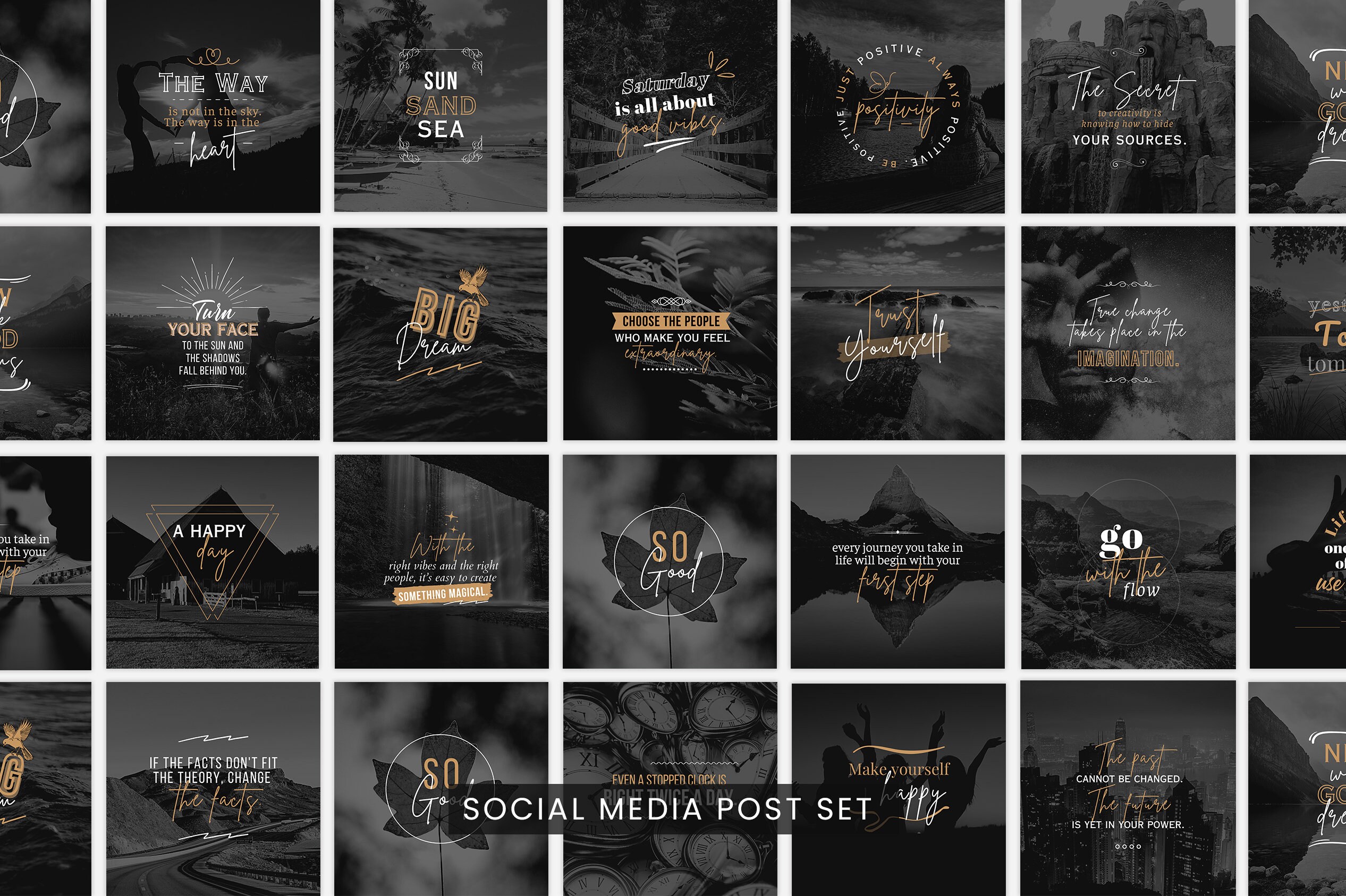 100 Motivation Instagram Quotes Template, Good Vibes Instagram Posts ...