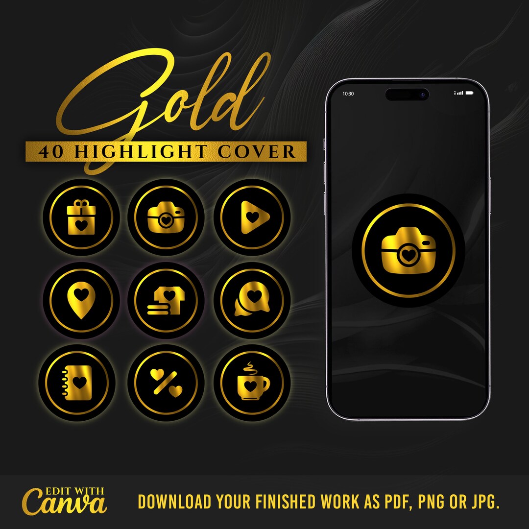 Instagram Highlights Cover Icon, Story Highlight Templates, IG Business ...