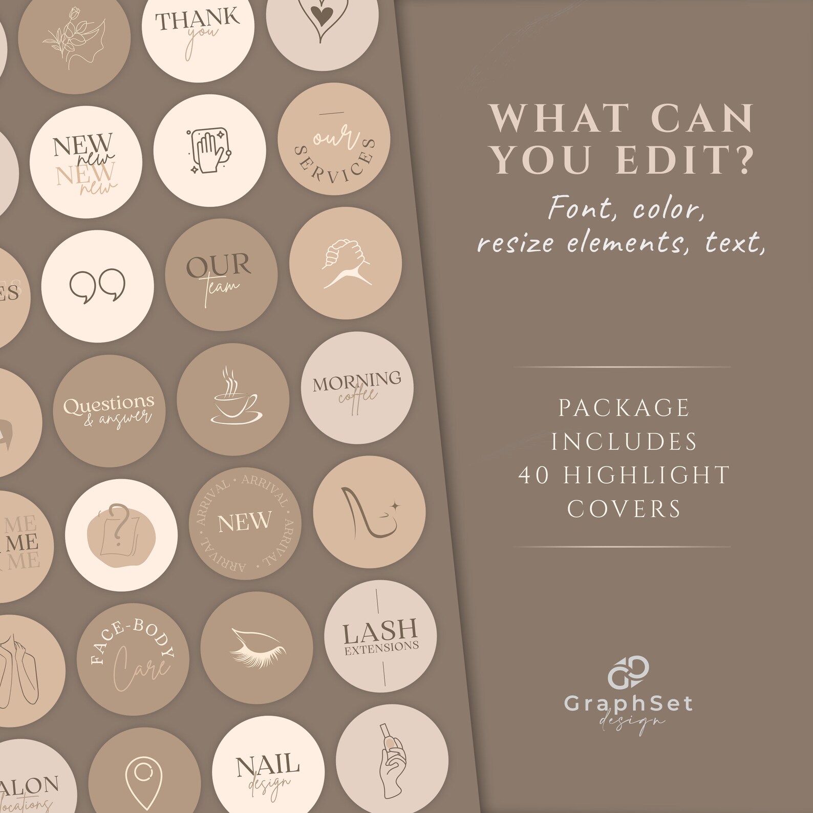 Beauty Instagram Story Highlights Covers, Aesthetic Minimalist Story ...