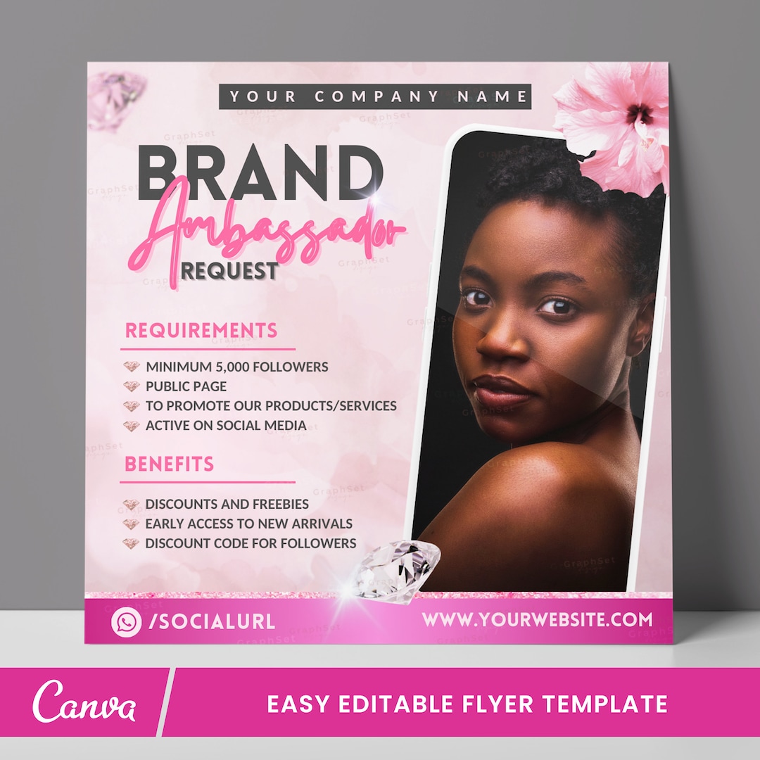 Brand Ambassador Instagram Post, Beauty Booking DIY Flyer, Nail Tech ...