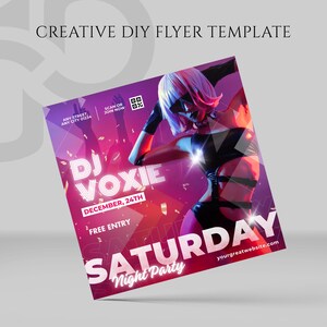 DJ Party Party Instagram Post, Night Club Invite Banner, Social Media ...