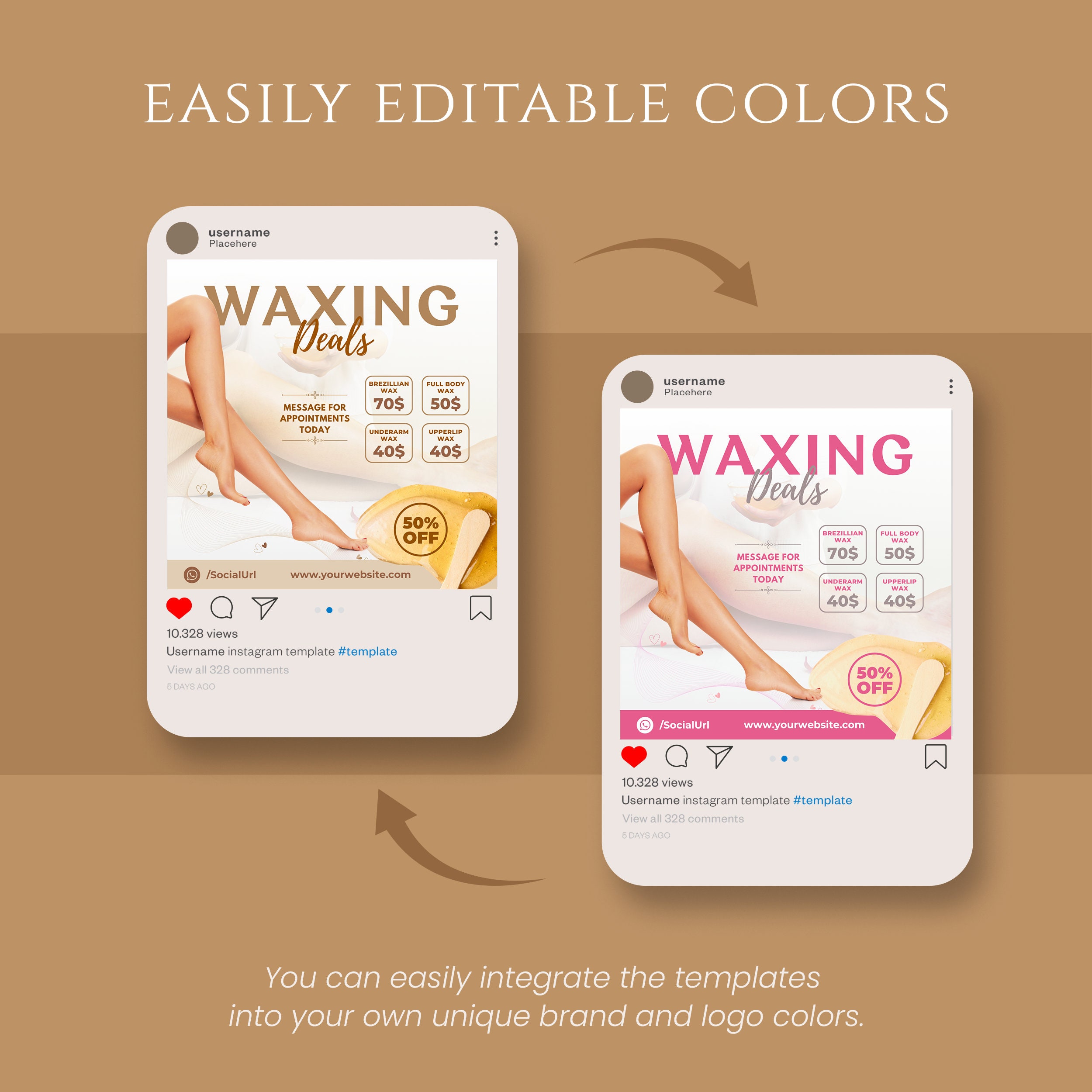 Body Waxing Deals Instagram Post, Waxing Salon Specials, Brazilian ...