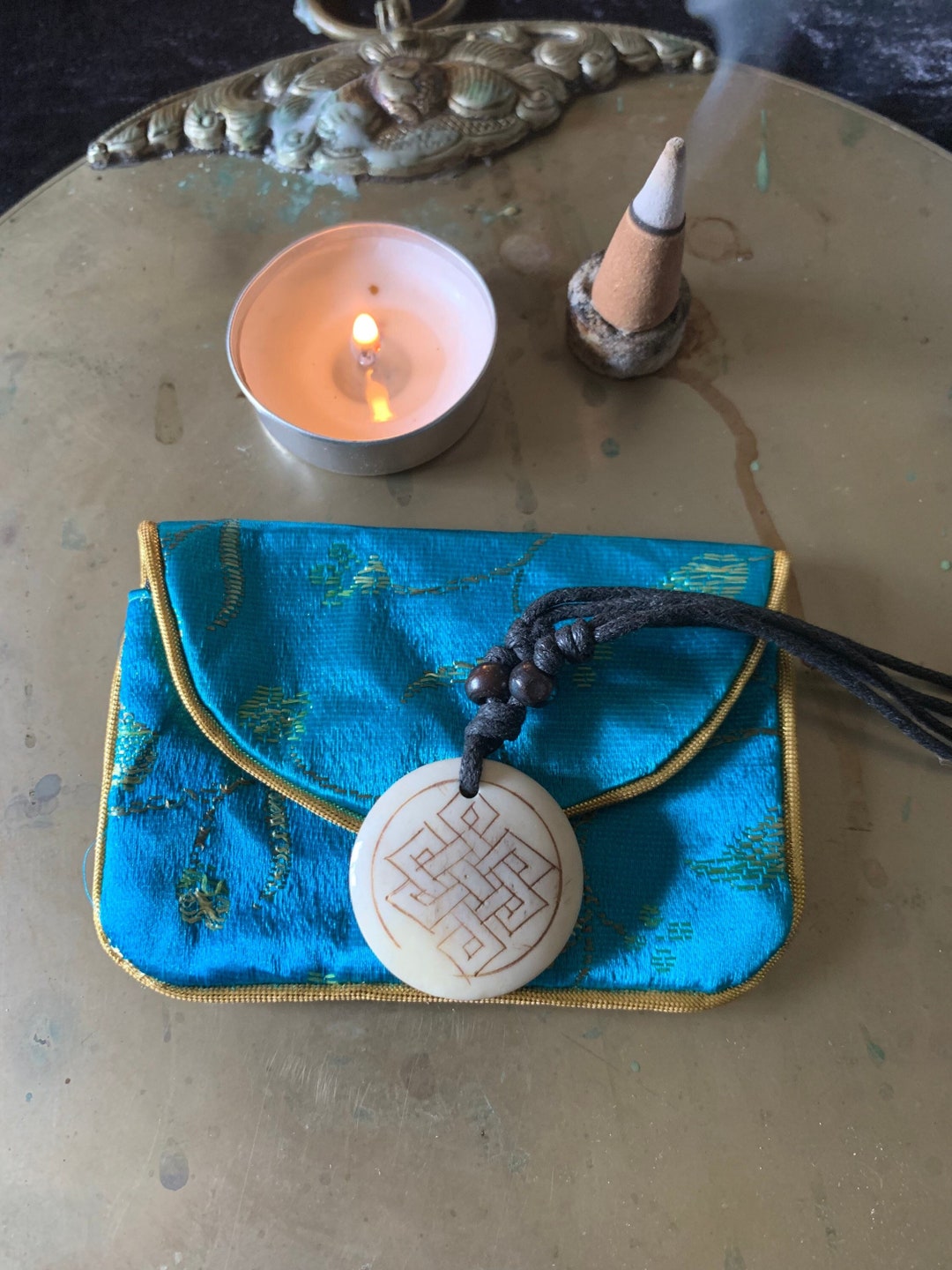 Witchcraft Health Spell Karma Protection Amulet Pendant Pagan Witchy ...