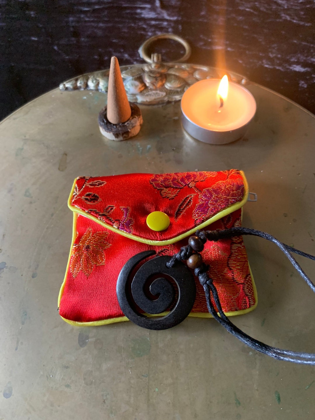 Witchcraft Health Spell Karma Protection Amulet Pendant Pagan Witchy ...