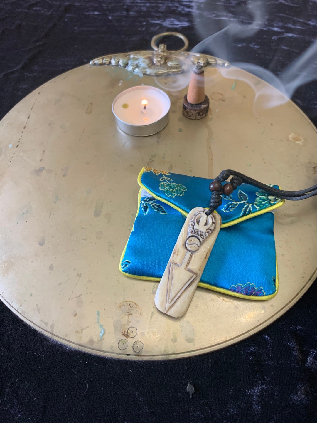 Mens Good Luck Success Healing Spell Amulet Protection Talisman Gift ...