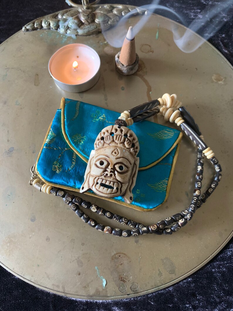 Protection Spell Witchcraft Amulet Anxiety Pendant Shaman - Etsy