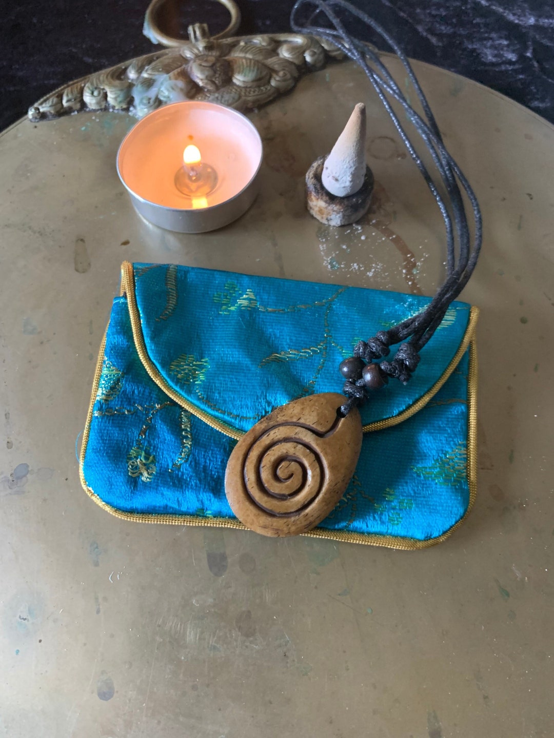 Witchcraft Health Spell Karma Protection Amulet Pendant Pagan Witchy ...