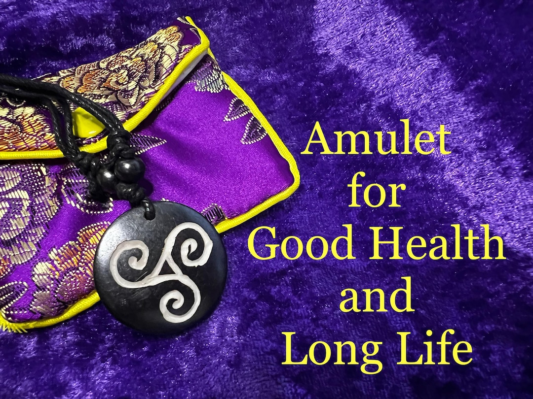 Good Health Long Life Amulet Handmade Yak Bone Talisman From Nepal ...