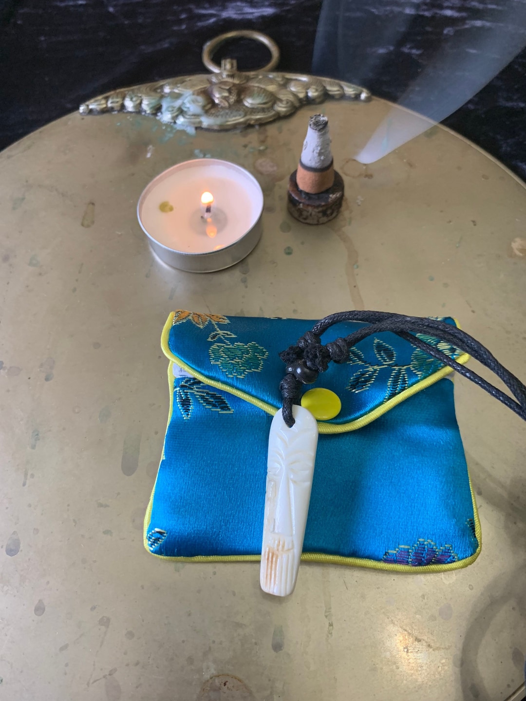 Protection Spell Amulet Pendant Shaman Lucky Necklace Om Magic Talisman ...