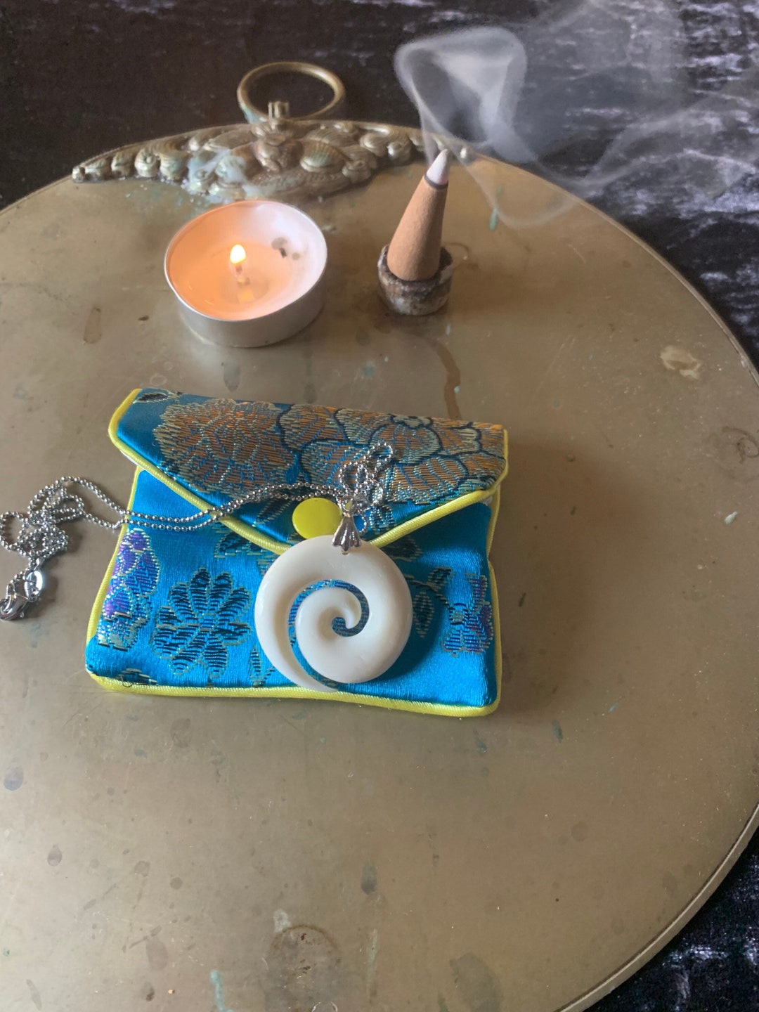 Health Karma Healing Spell Protection Amulet Good Luck Omens Spiral ...