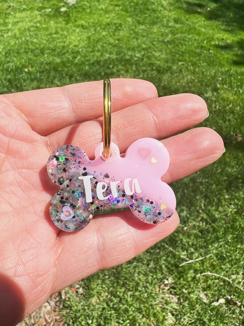 Personalized Resin Dog Tag With Specific Size Style and - Etsy