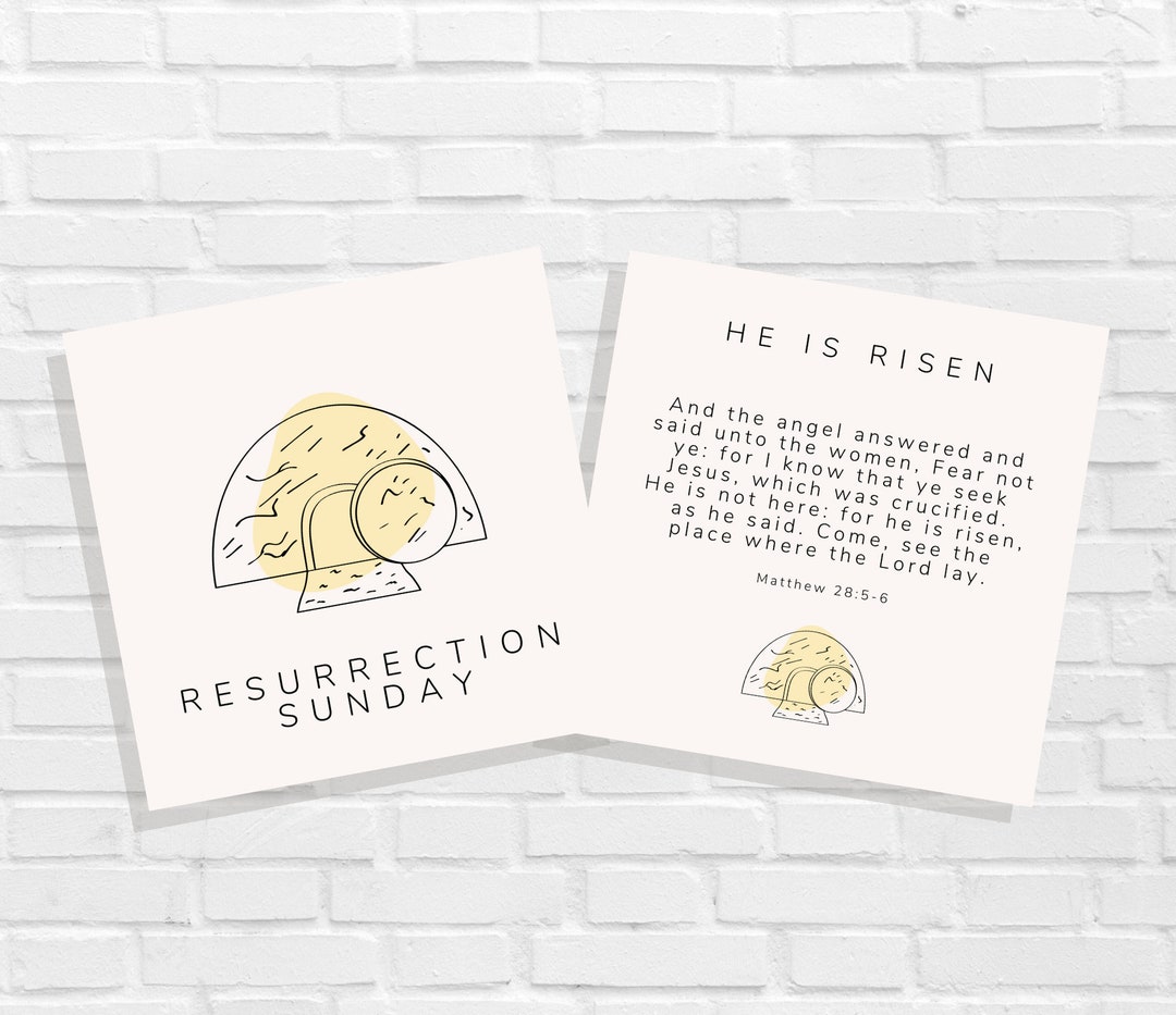 Holy Week Easter Cards/easter Countdown/christian Easter Cards/sunday ...