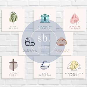 Holy Week Easter Cards/easter Countdown/christian Easter Cards/sunday ...