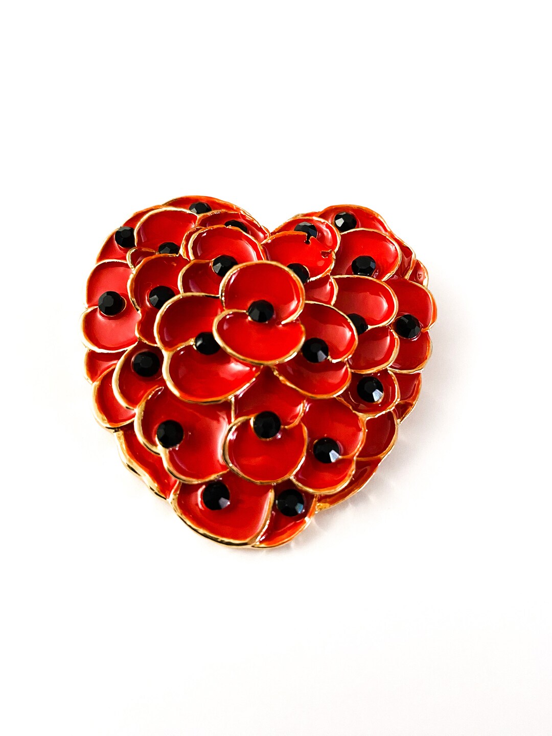 Poppy Brooch Remembrance Day Brooch Poppy Flower Brooch Pin - Etsy UK