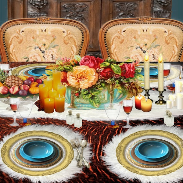 Faux Fur Table Runner - Etsy