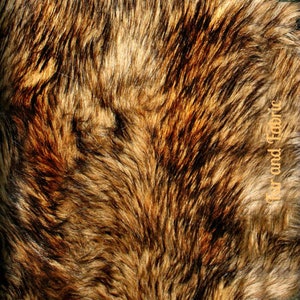 Pieced Fur Bedspread, Animal Friendly Faux Fur, Golden Wolf, Custom ...