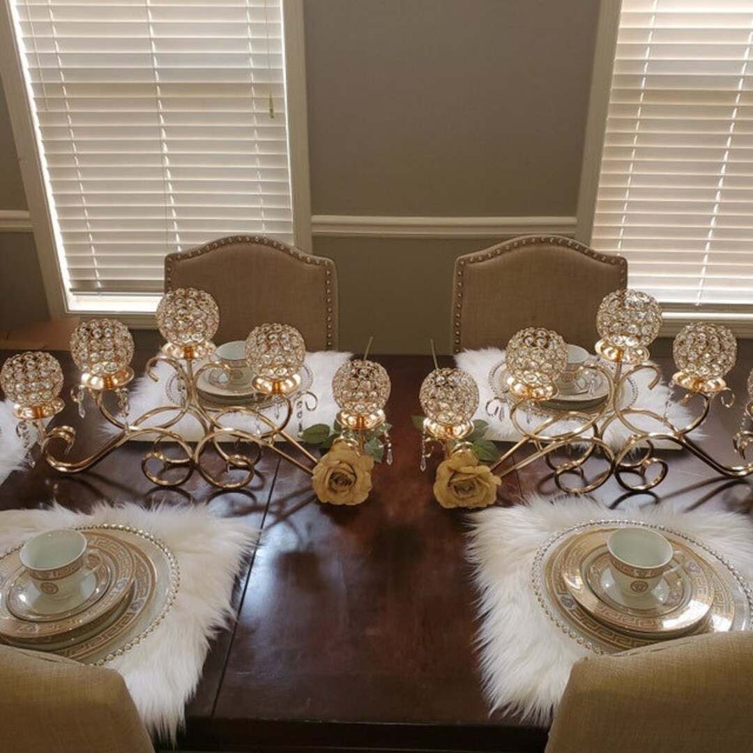 Shaggy White Faux Fur Table Placemat, Table Runner, Decoration Square ...