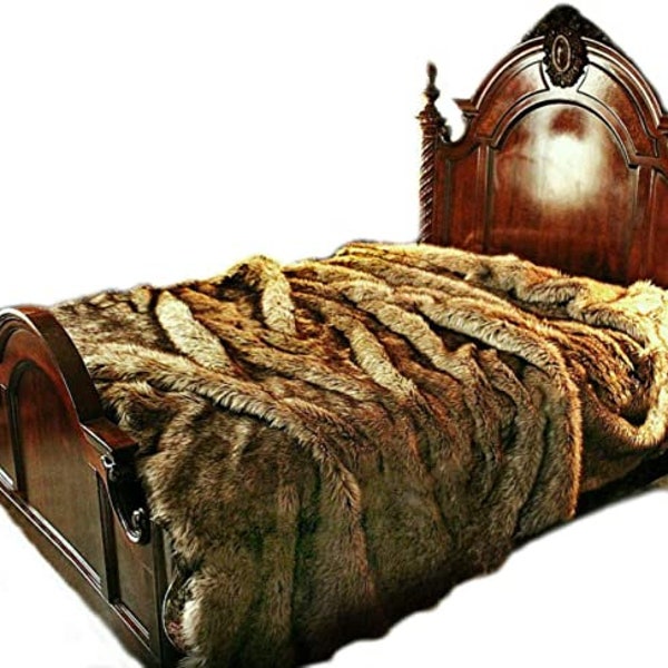 Faux Fur Bedspread - Etsy