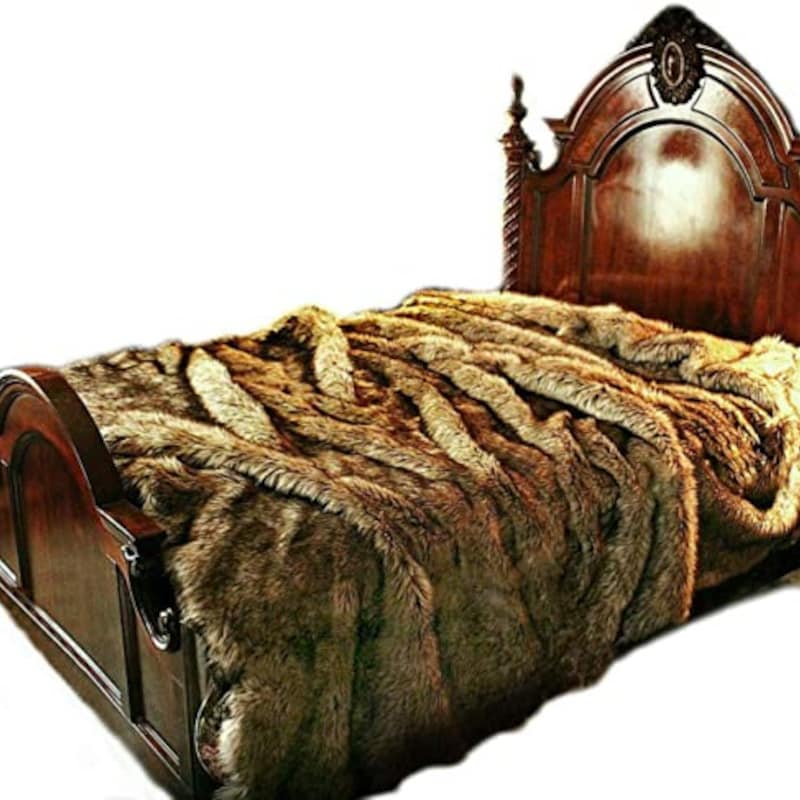 Faux Fur Bedspread - Etsy