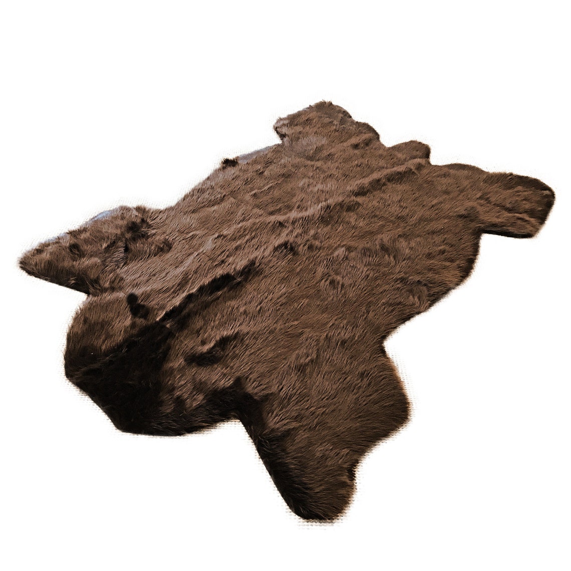 Plush Faux Fur Polar Bear Skin Pelt Rug, All Colors and Sizes, Thick ...