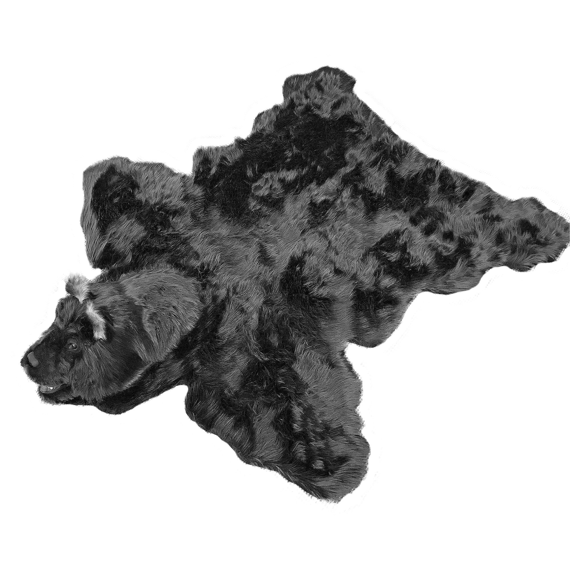Animal Friendly Bear Head Bearskin Rug, Faux Fur, All Sizes and Colors ...