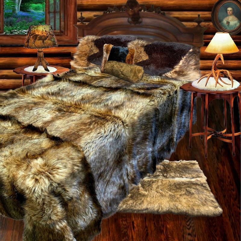 Faux Fur Bedspread - Etsy
