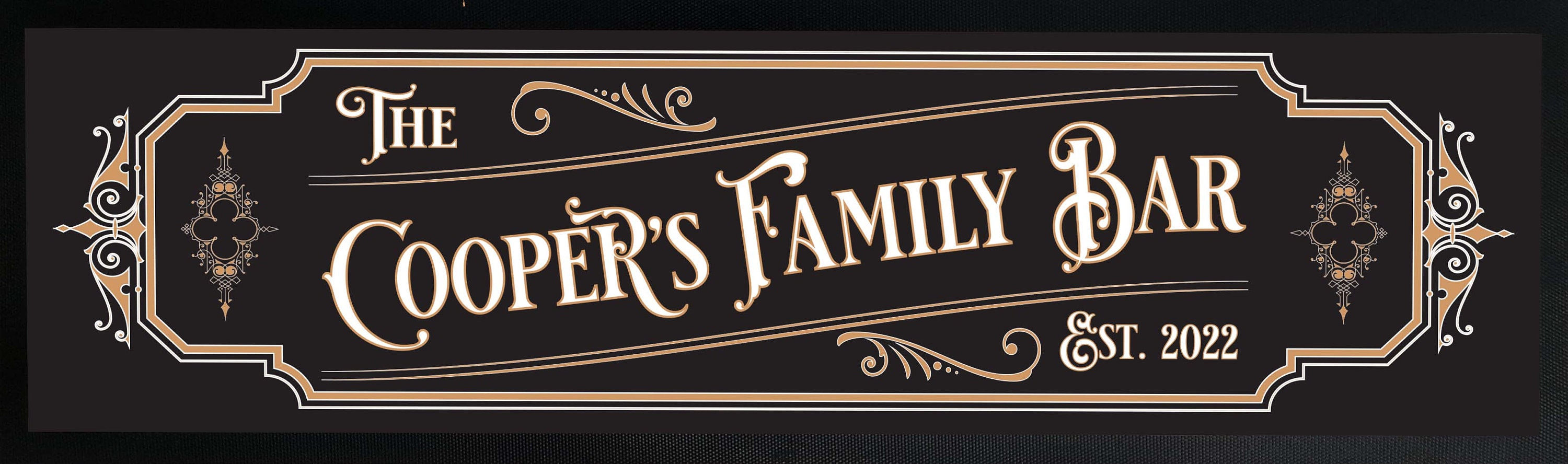 Heritage Style Custom Bar Runner Mat Matching Coasters and - Etsy