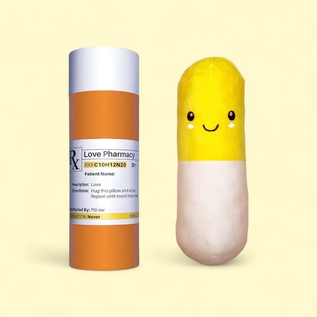 Personalized Love Pill Plushie: Custom Prescription Bottle Gift - Etsy