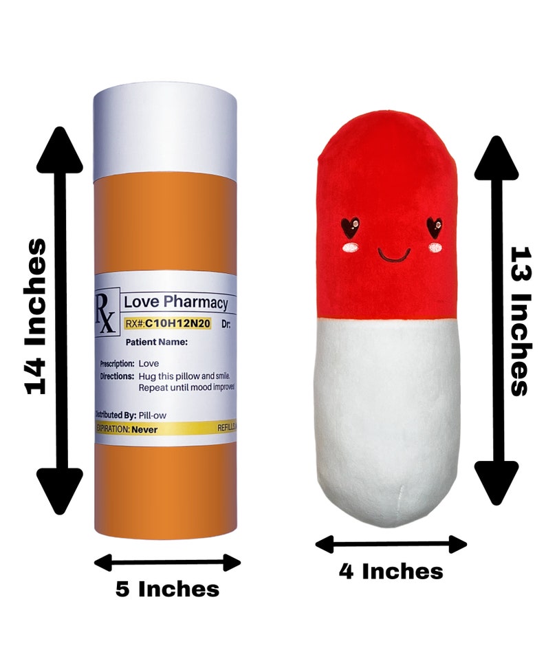 Cute Pharmacy Pill Plushie Graduation Gift Customizable Novelty Gift ...