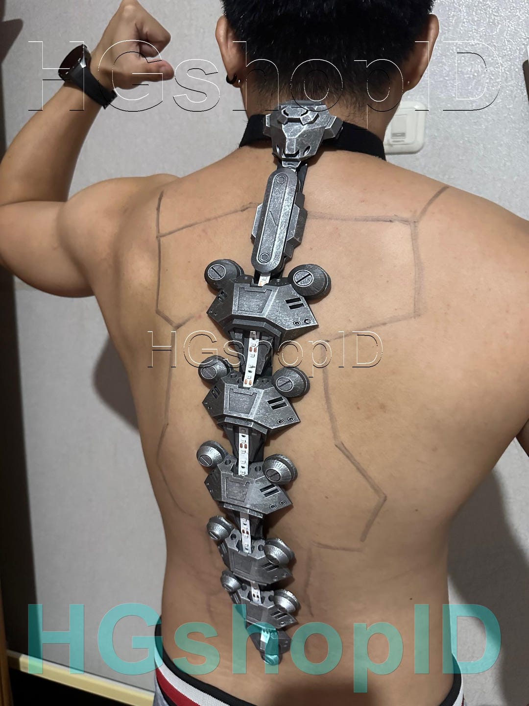 Sandevistan Cyberp4nk Spine LED Active HQ Resin - Etsy