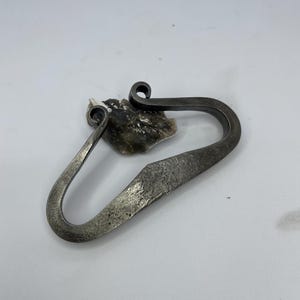 Hand Forged Carbon Steel Fire Striker With Flint: Blacksmith Camping ...