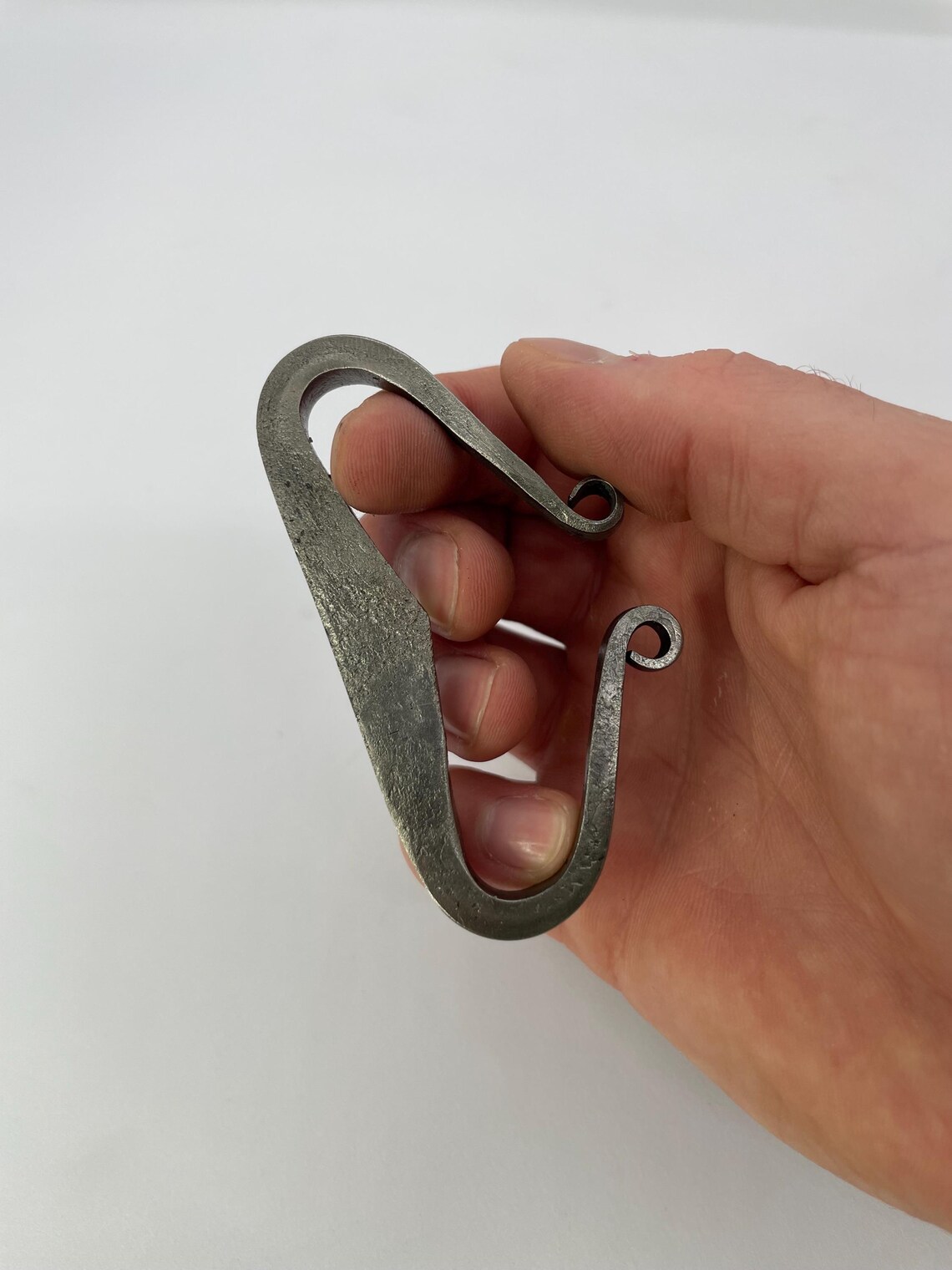 Hand Forged Carbon Steel Fire Striker With Flint: Blacksmith Camping ...